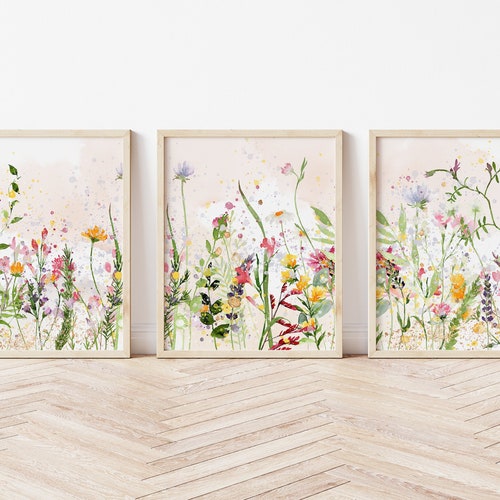 Nature Printable Set of 3 Prints 3 Piece Wall Art Set of - Etsy