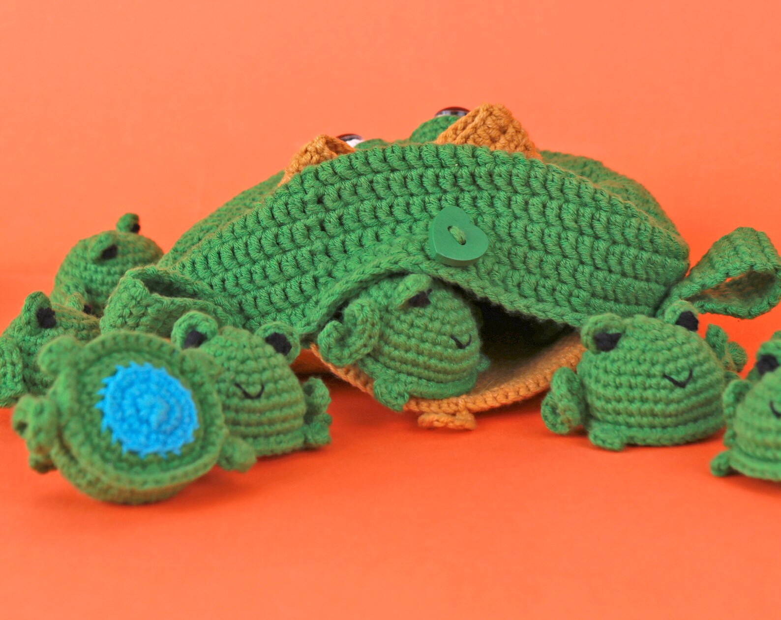 The ORIGINAL Frog Memory Game Frog Crochet Memory Game - Etsy