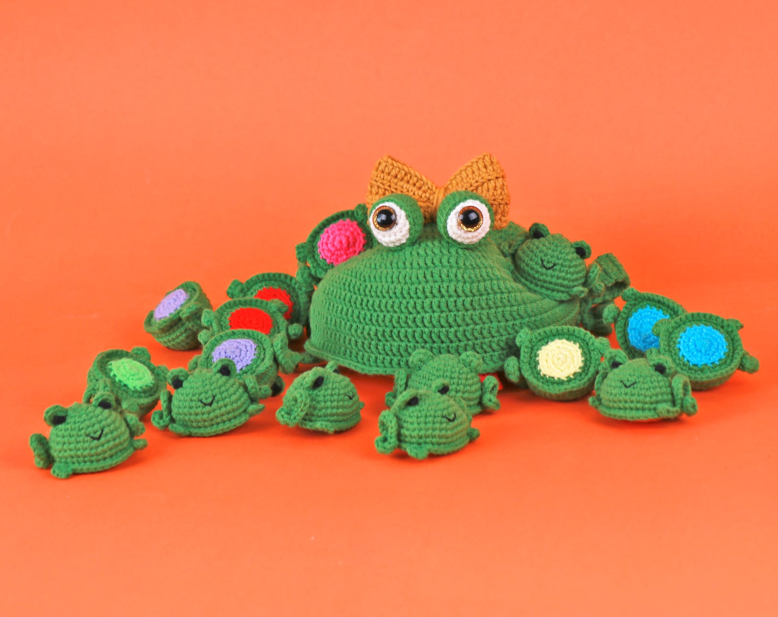 The ORIGINAL Frog Memory Game Frog Crochet Memory Game - Etsy