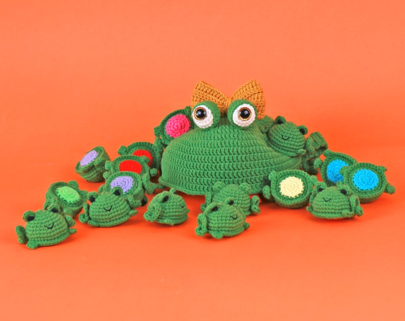 The ORIGINAL Frog Memory Game Frog Crochet Memory Game - Etsy