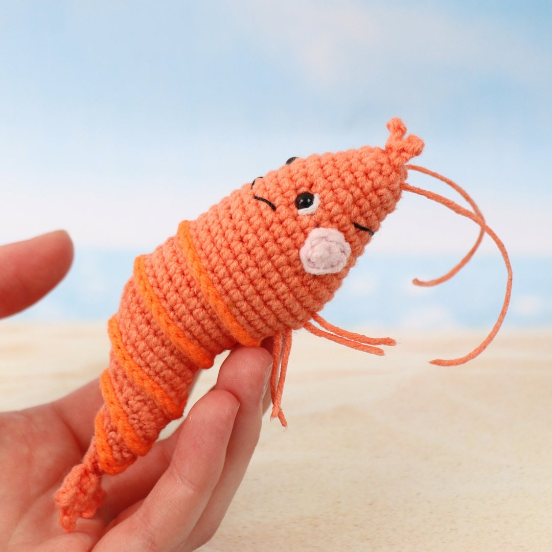 Shrimp Crochet Pattern, Amigurumi Sea Creature PDF Pattern - Etsy UK
