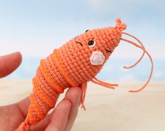 Shrimp Crochet Pattern. Low Sew. Amigurumi PDF - Etsy