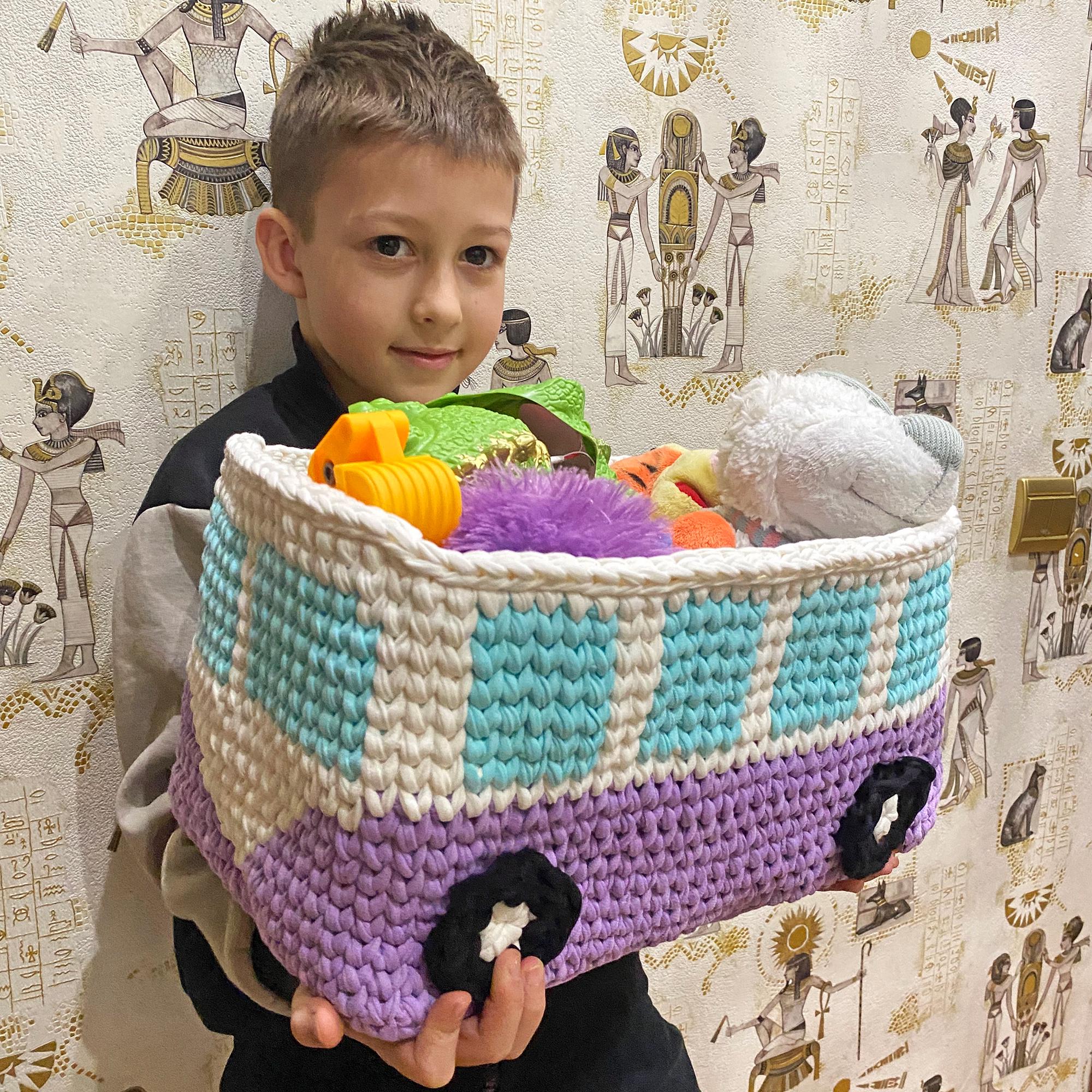 CROCHET PATTERN Basket Retro Bus, Home Decor, Nursery Gift, DIY Storage ...