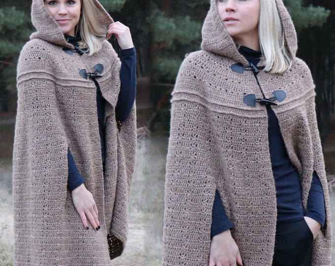 Crochet Poncho Pattern PDF, Fantasy Inspired Poncho, Beginner Friendly ...
