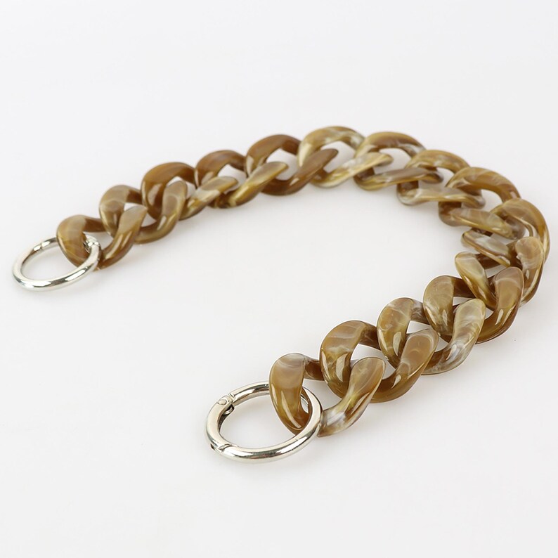 Clear Acrylic Bag Handle, Chunky Chain Strap With Lobster Clasps - Etsy