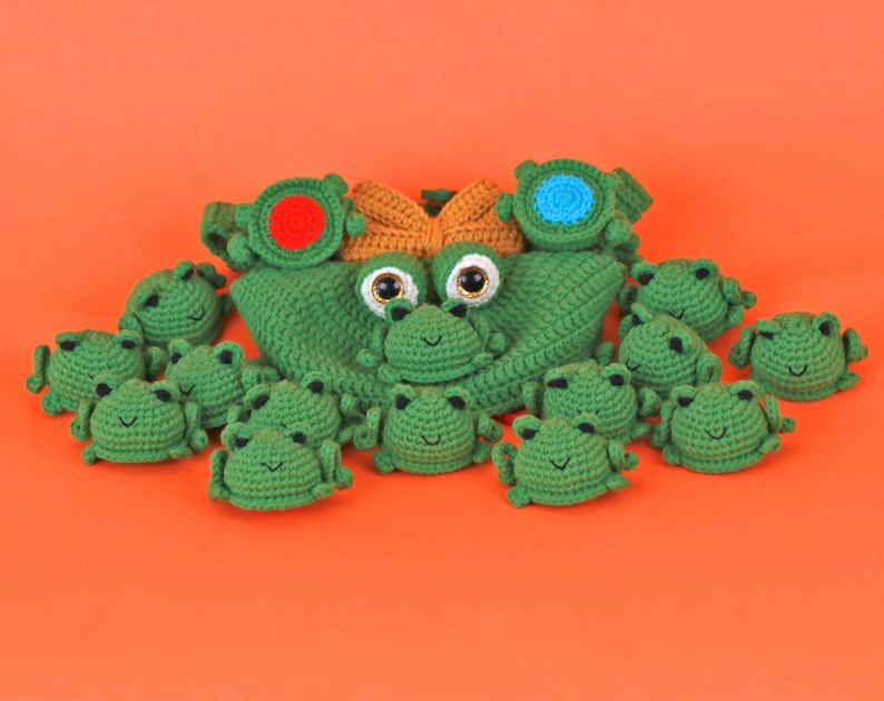 The ORIGINAL Frog Memory Game Frog Crochet Memory Game - Etsy