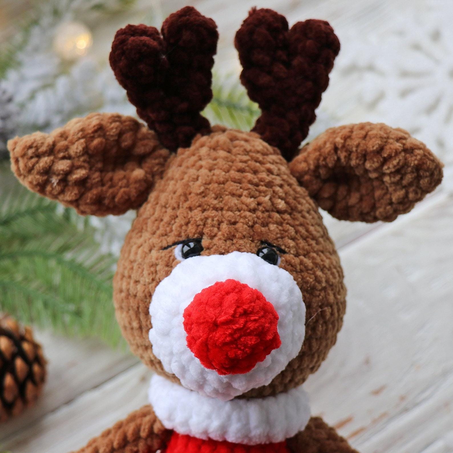Crochet Reindeer Pattern, Amigurumi Christmas Deer DIY PDF Pattern - Etsy