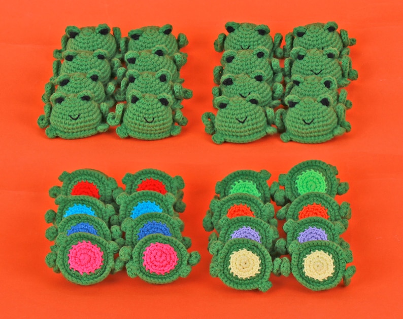 The ORIGINAL Frog Memory Game Frog Crochet Memory Game - Etsy