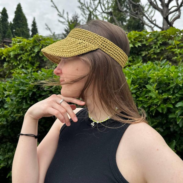 Visor Hat Pattern - Etsy