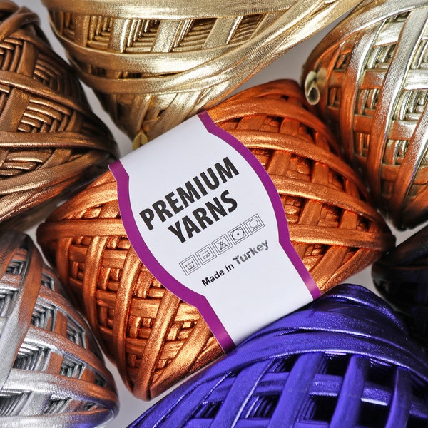 Metallic Yarn - Etsy