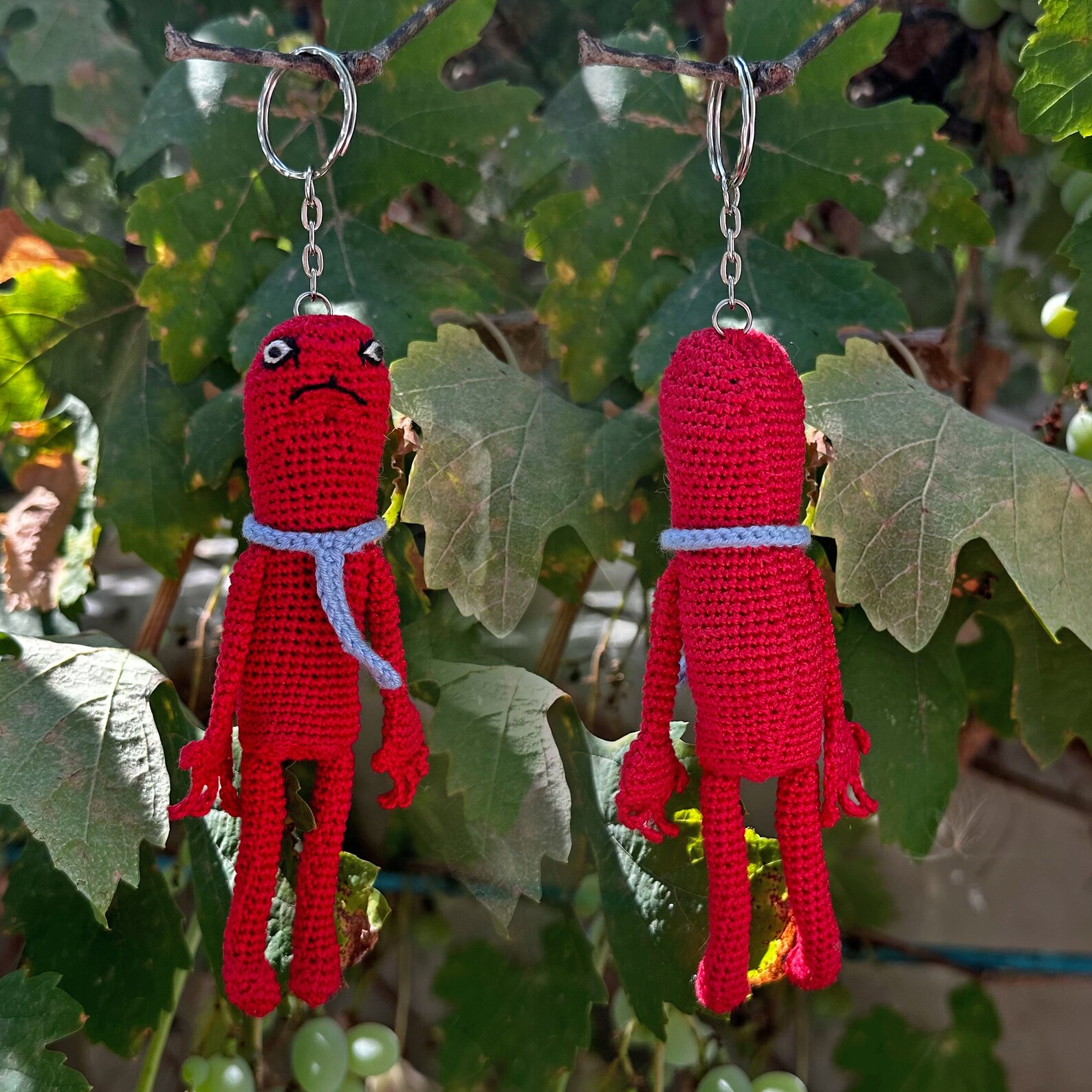 Smiling Friends Crochet Keychain Pattern: Alan & Cheese Magnet (PDF ...