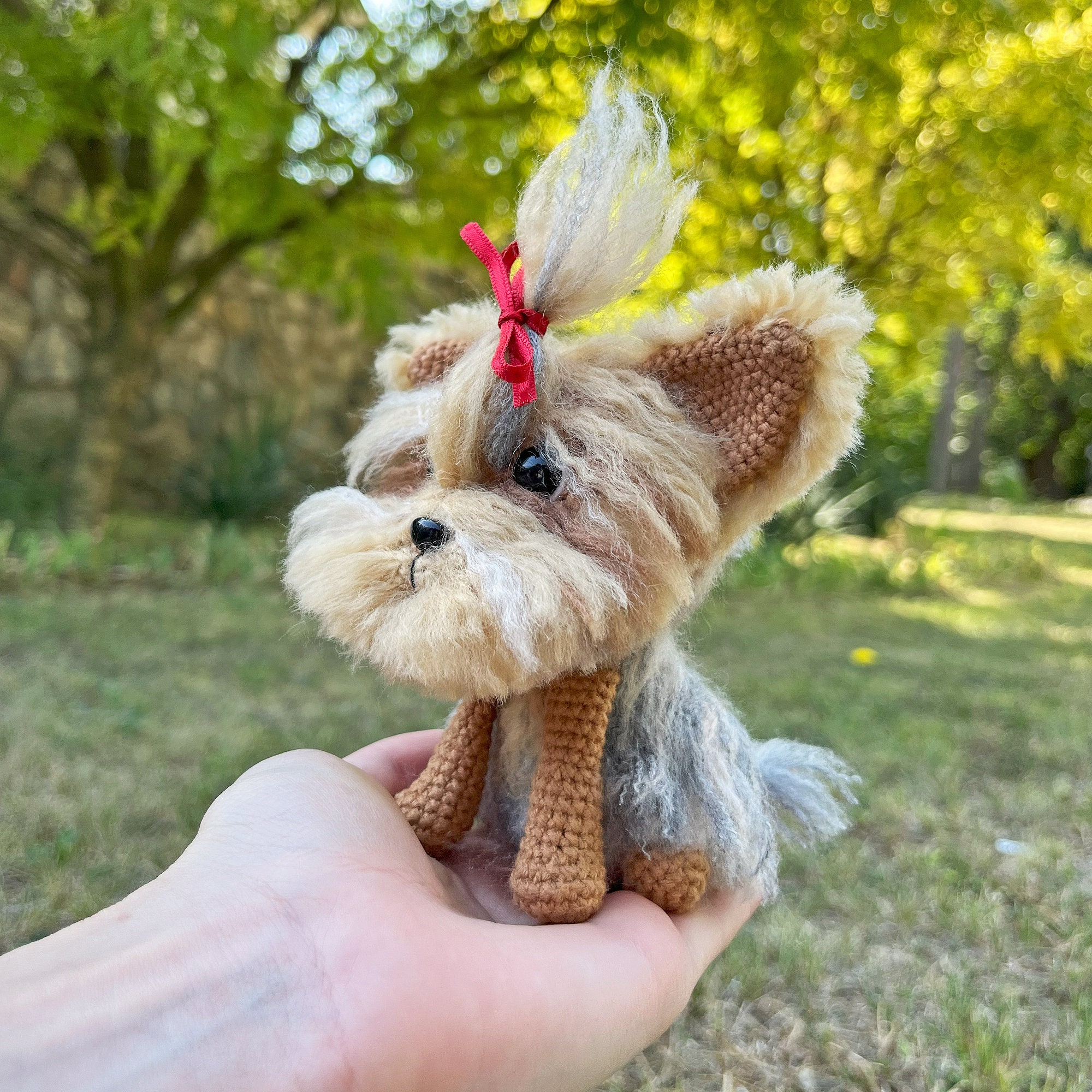 Crochet Yorkie Dog Amigurumi Pattern, Sitting Puppy English PDF Pattern ...
