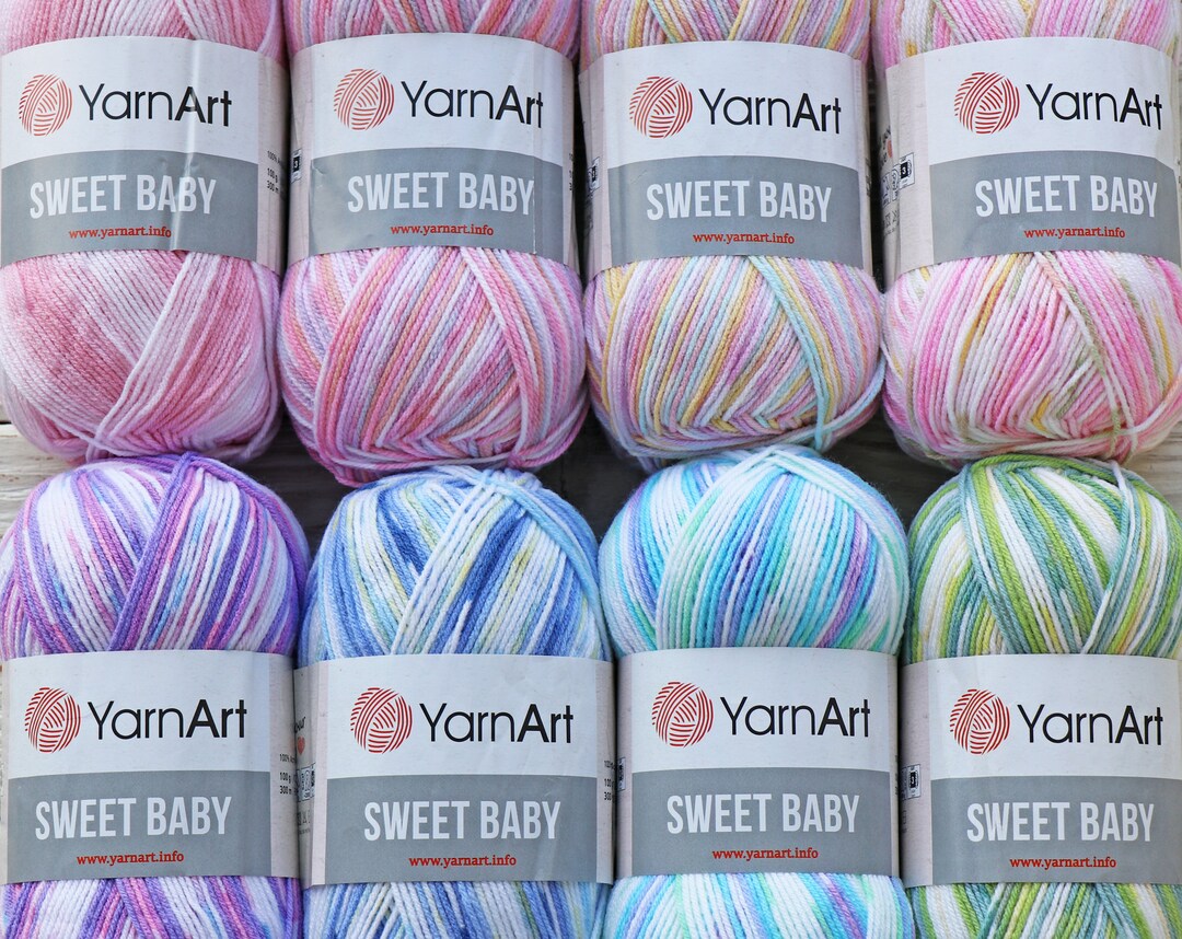 YARN SET 3 SKEINS. Acrylic Soft Yarn. Color to Choice. Soft Baby ...