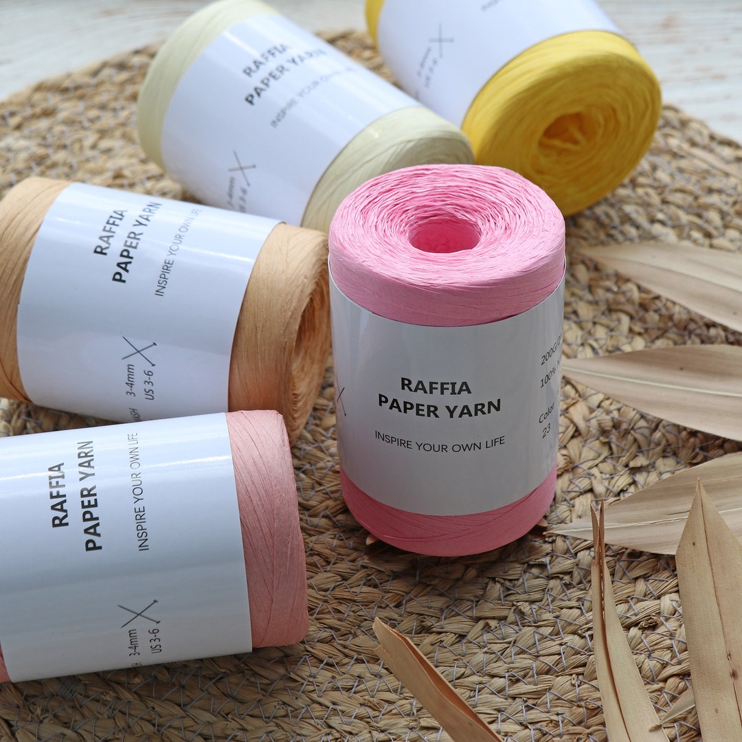 Paper Raffia Yarn, Crochet Knitting Craft Cord - Etsy