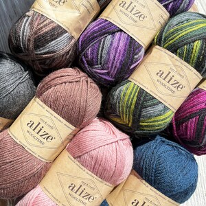 Alize Wooltime Superwash Wool Yarn, Worsted Weight, Soft Winter Yarn - Etsy