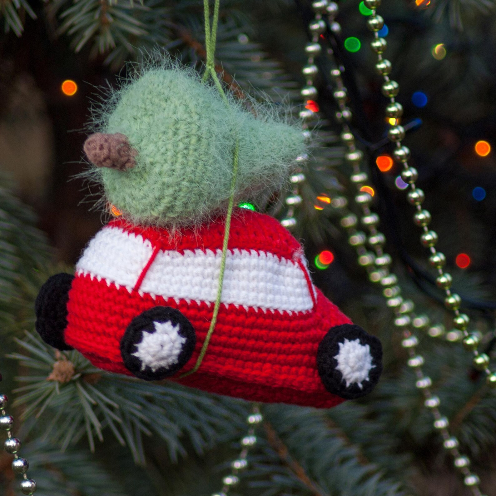 Christmas Car Crochet Pattern, Xmas Tree Amigurumi PDF Pattern, Holiday ...