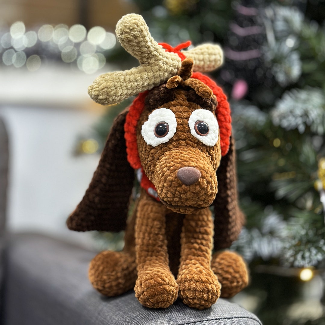 Crochet Pattern Christmas Dog Max, Amigurumi Plushie PDF Pattern - Etsy