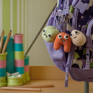No Sew Crochet Cute Monsters Keychain, PDF Crochet Pattern, Handmade ...