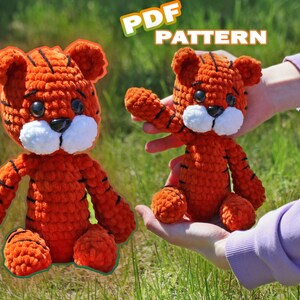 EASY TIGER CROCHET Pattern Tiger Amigurumi Pattern Crochet - Etsy