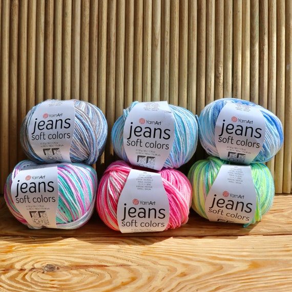 YARNART JEANS Soft Colors, Knitting Yarn, Baby Yarn YARNART JEANS Soft Colors, Knitting Yarn, Baby Yarn