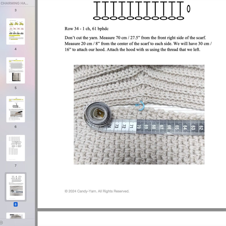Crochet Hooded Scarf Pattern, Easy Balaclava With Ears and Pockets PDF ...