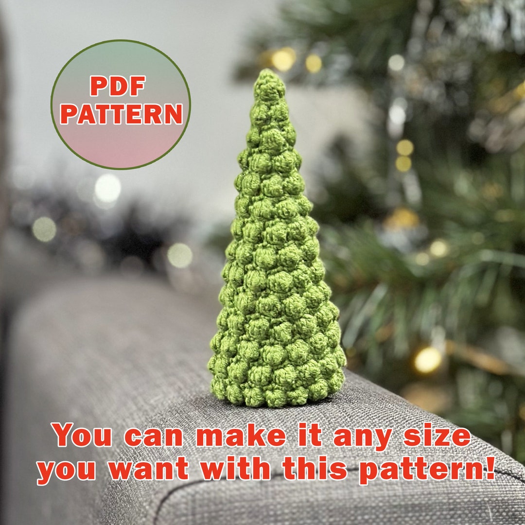 Christmas Tree Crochet Pattern, Easy Holiday Decor PDF Pattern - Etsy