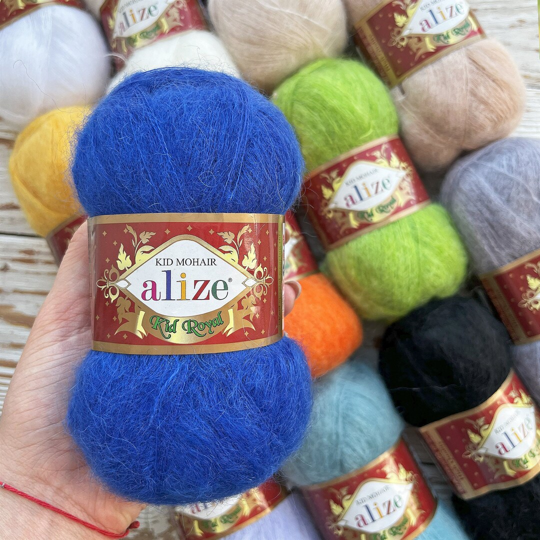 Alize Kid Royal Mohair Yarn, Lace Weight, Soft Shawl Yarn - Etsy