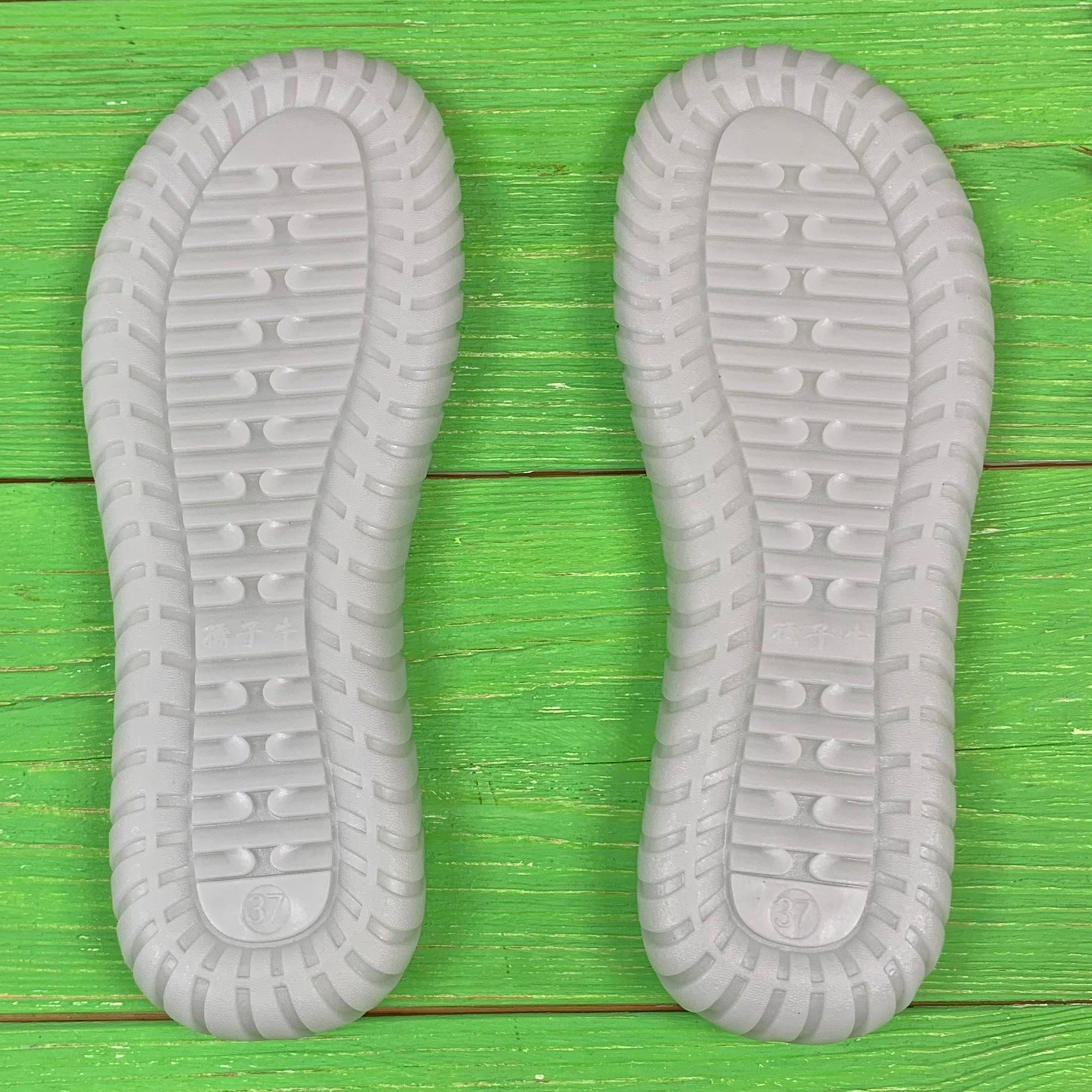 Rubber Crochet Soles With Insoles, Replacement Shoe Bottoms (sizes 36 ...