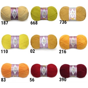 Alize Cotton Gold Yarn Sport Weight Cotton Summer Yarn Crocheting ...