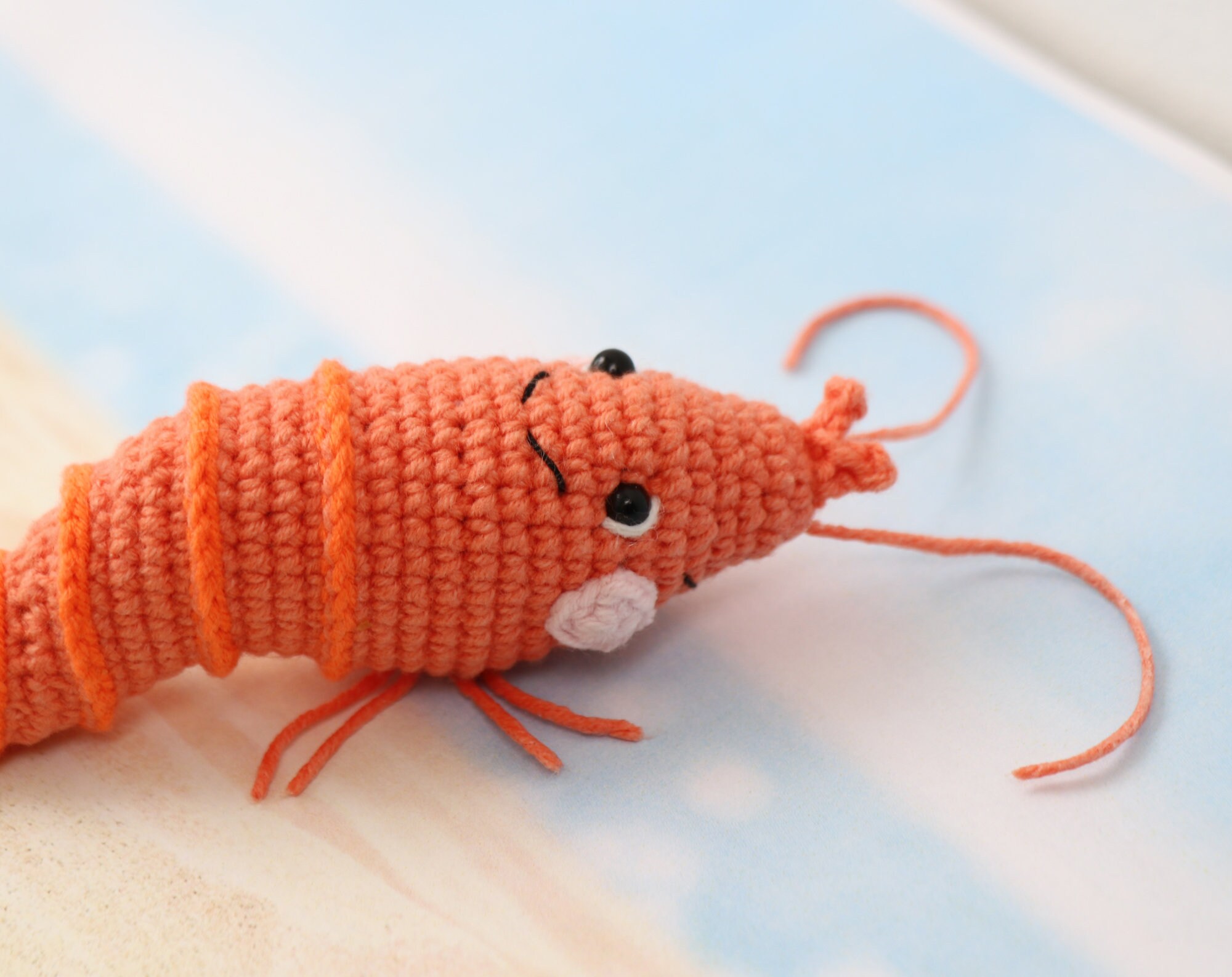 Shrimp Crochet Pattern, Amigurumi Sea Creature PDF Pattern - Etsy