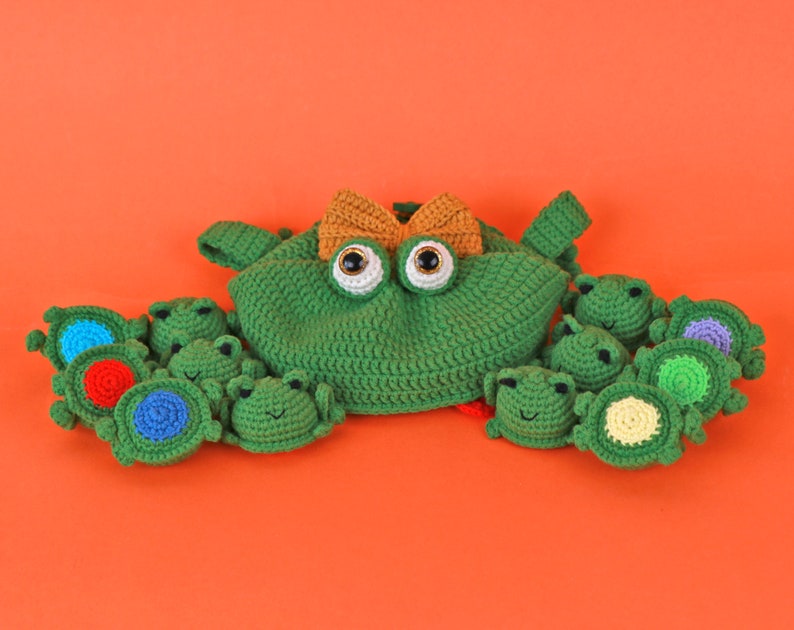 The ORIGINAL Frog Memory Game Frog Crochet Memory Game - Etsy