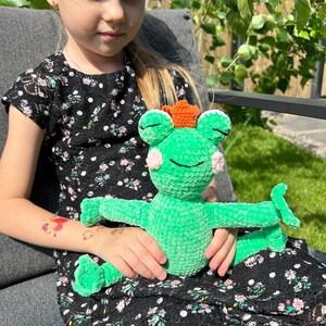 CROCHET FROG PATTERN, Amigurumi Frog Pattern, Fluffy Frog Crochet ...