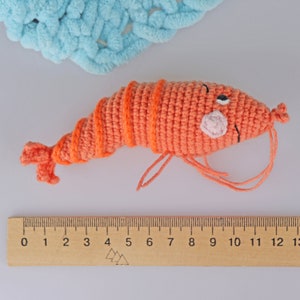 Shrimp CROCHET PATTERN, Low Sew Prawn Amigurumi PDF, Sea Creature ...