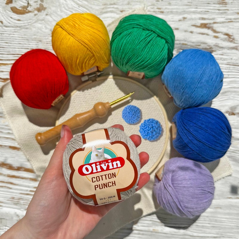 Yarn Punch Needle Pattern - Etsy