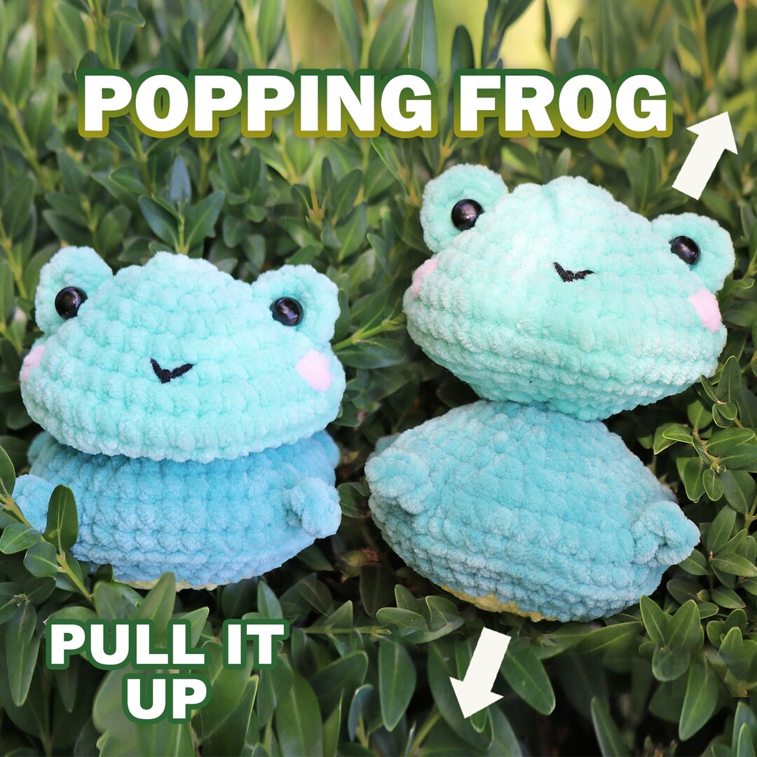 FROG Pop It Toy, Amigurumi Frog Pattern, NO SEW Crochet, Easy Frog ...