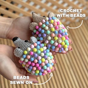 Bead Crochet Hedgehog Pattern: 2-in-1 Fidget Toy (PDF Pattern) - Etsy