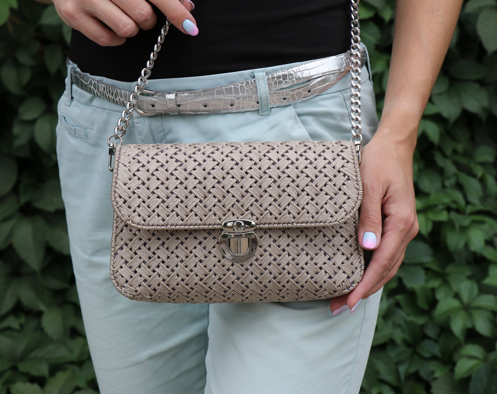 Embroidery Pattern Plastic Canva BAG. Video Tutorial Bag on - Etsy