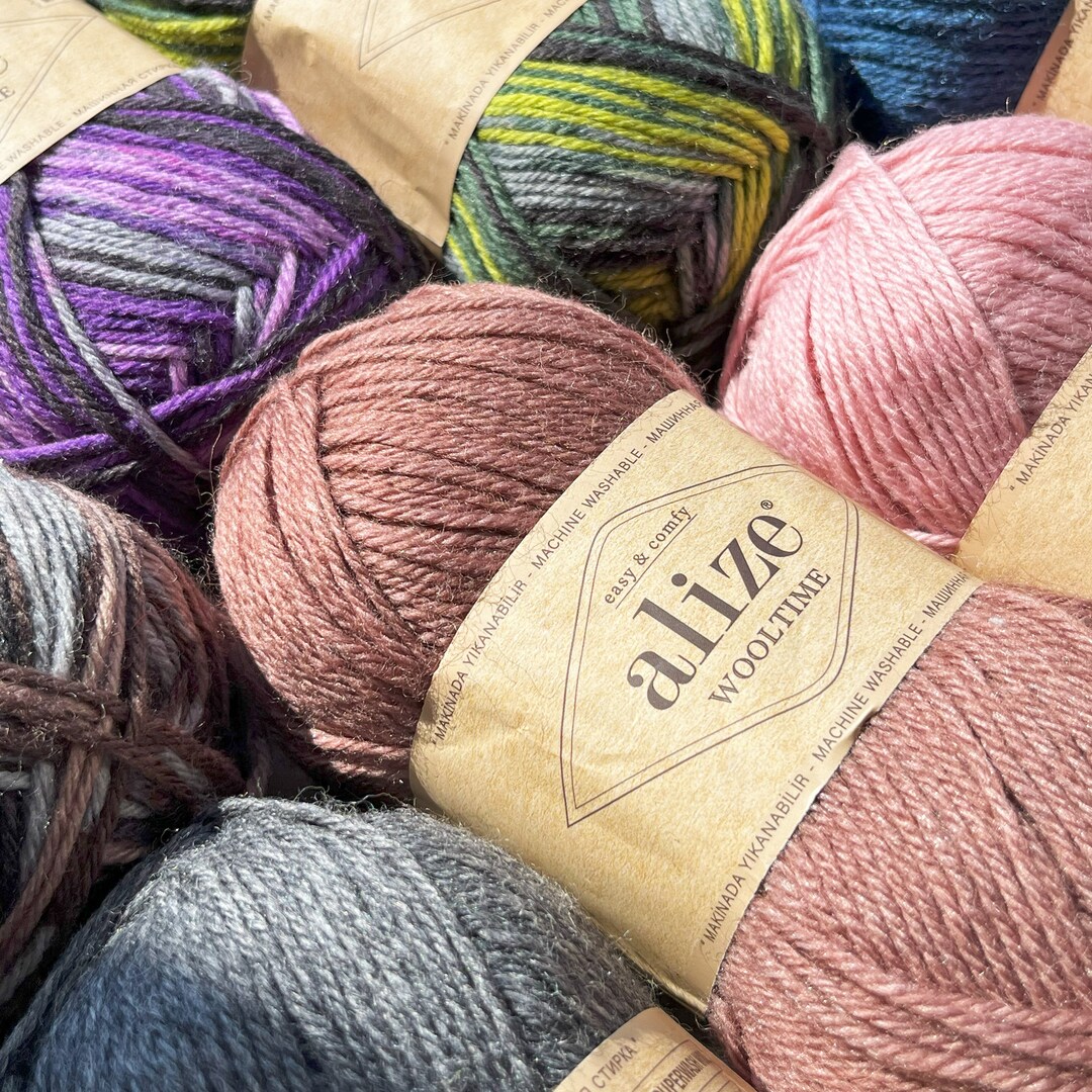 Alize Wooltime Superwash Wool Yarn, Worsted Weight, Soft Winter Yarn - Etsy