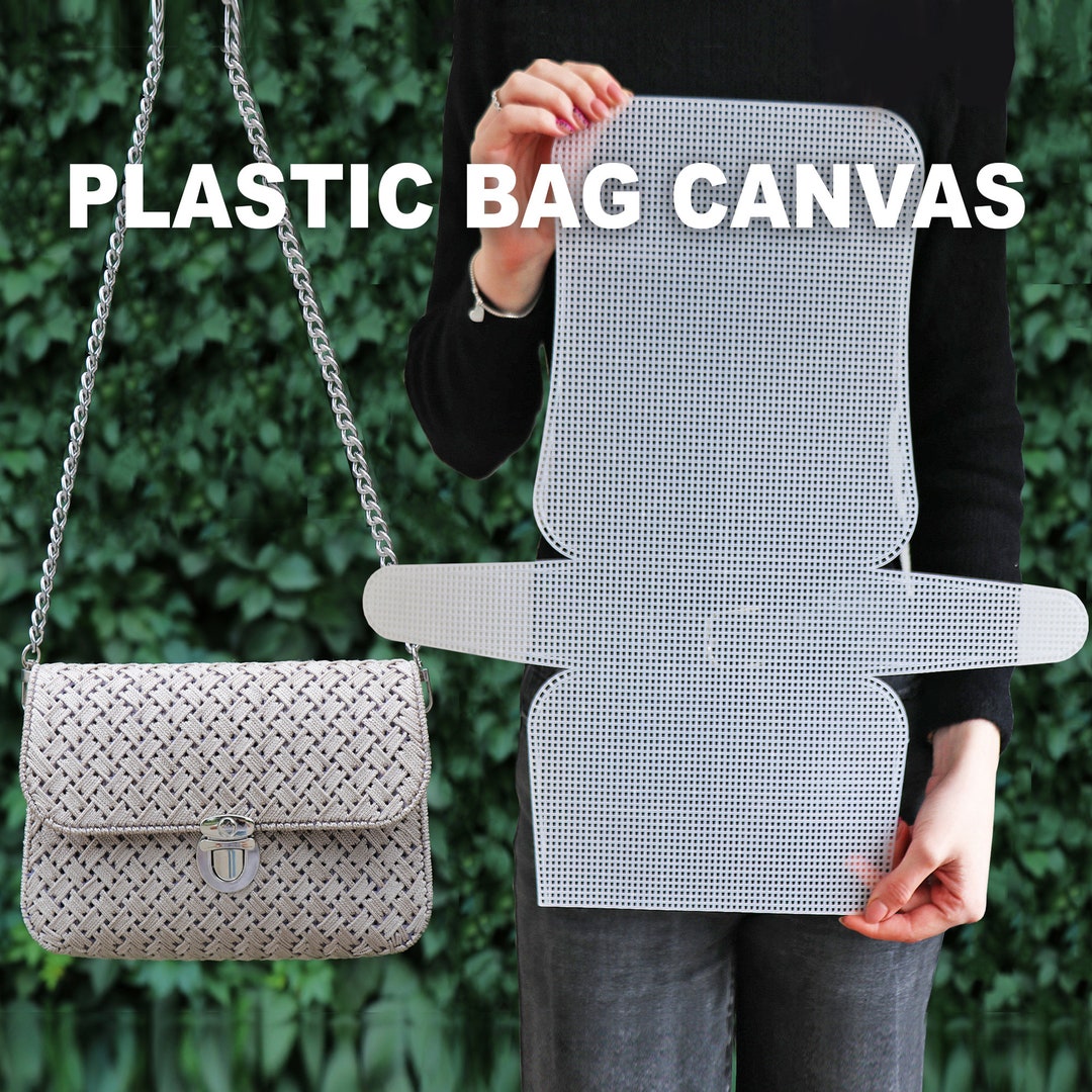 BAG PLASTIC CANVAS, 3 Sizes Purse Making Supplies Mesh Sheet for Diy ...
