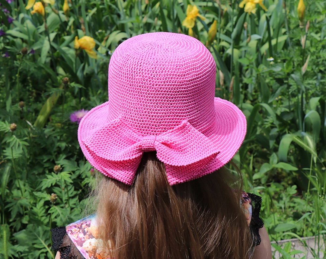 Bow Hat Crochet Pattern PDF Instant Download Baby Bucket Hat Crochet ...