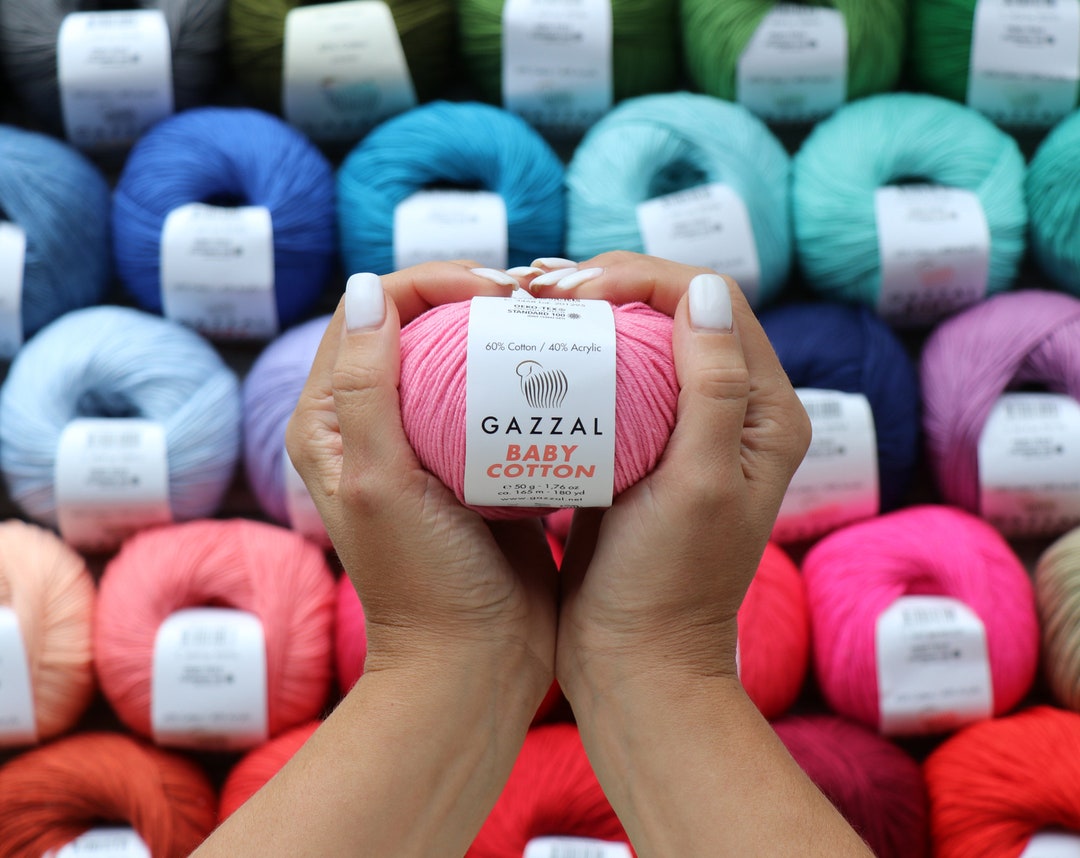 COTTON BLEND Yarn. Amigurumi Cotton Yarn. Gazzal Baby Cotton. - Etsy