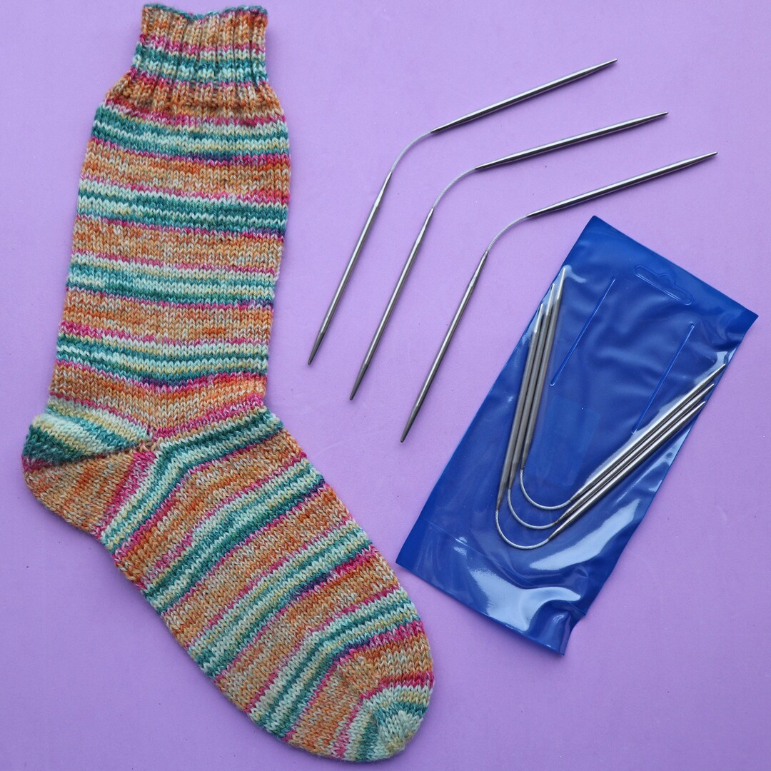 Flexible Double Pointed Knitting Needles, Sock Steel Needles Set of 3 ...