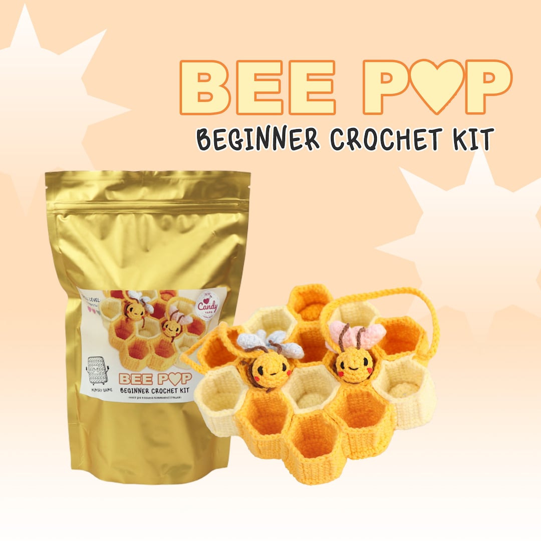 POP MEMORY GAME Beginner Crochet Kit, Amigurumi Educational Toy ...