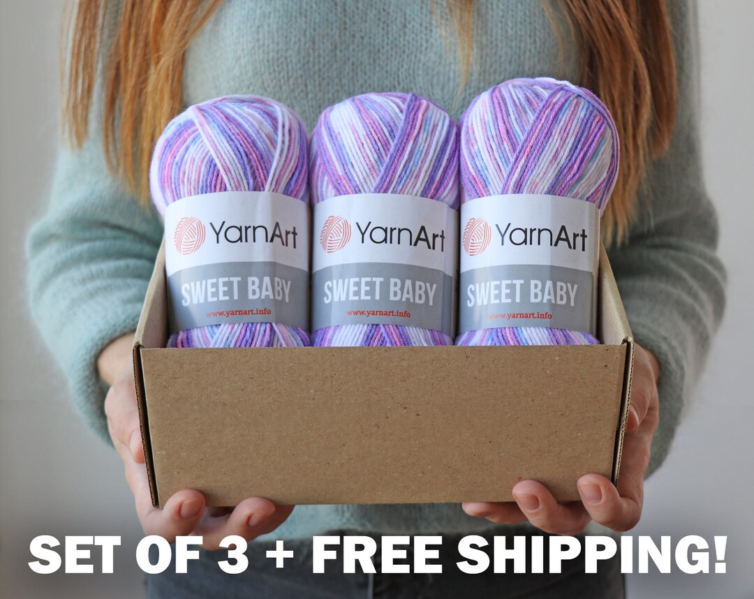 YARN SET 3 SKEINS. Acrylic Soft Yarn. Color to Choice. Soft - Etsy