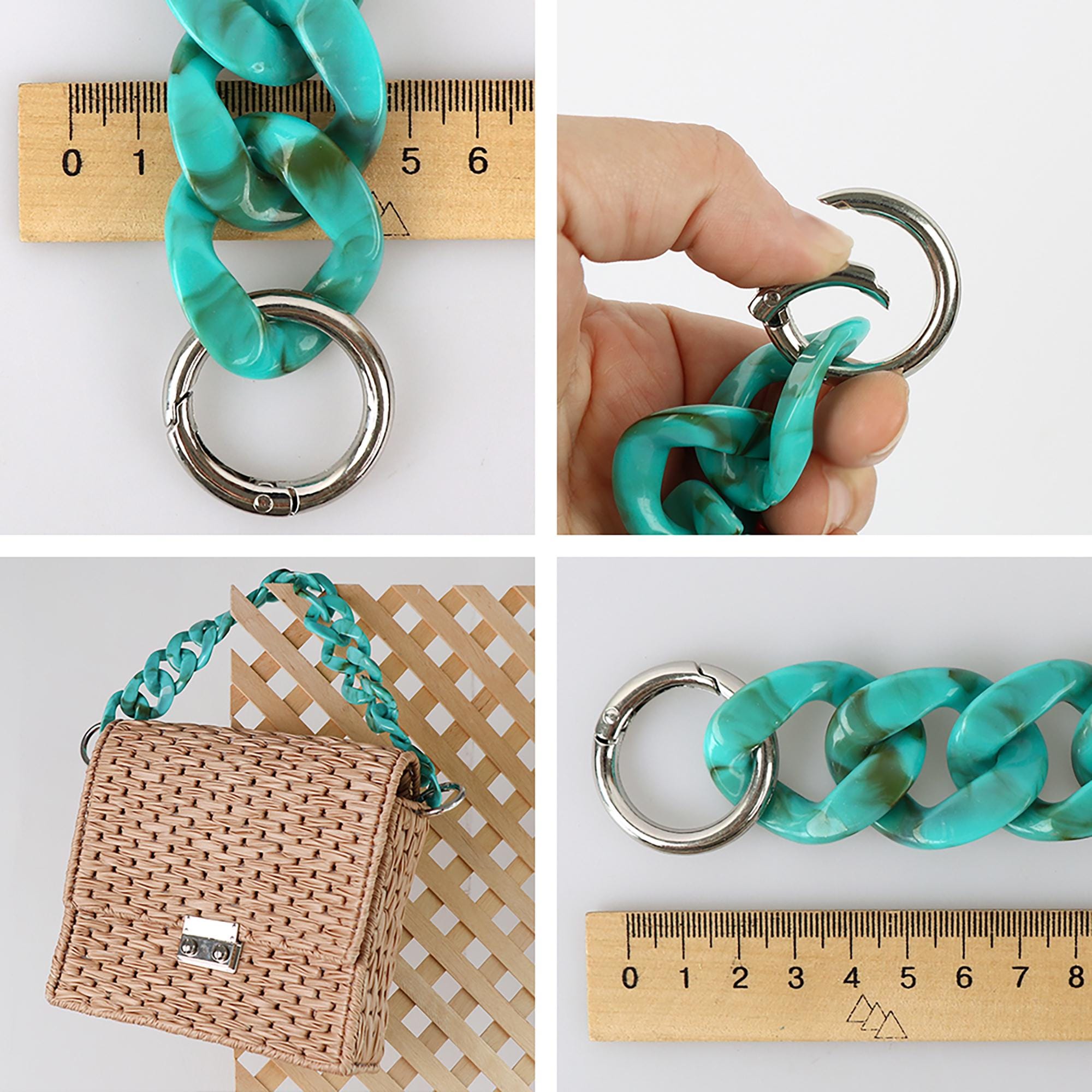 Clear Acrylic Bag Handle, Chunky Chain Strap With Lobster Clasps - Etsy