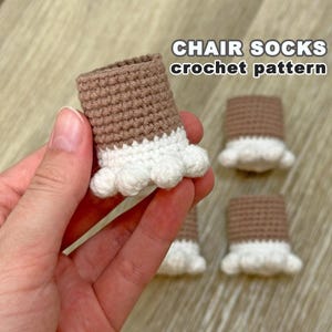 Cat Paw Chair Socks Crochet Pattern, Pdf Pattern, Chair Leg Covers ...