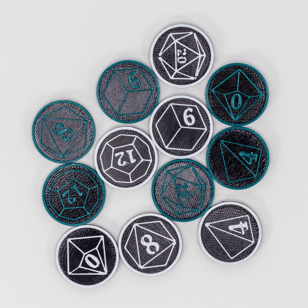Map Markers - DICE - 24mm (1") Size - Lots of Colors - RPG Gaming ...