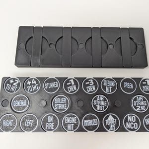 Bolt Action Token Set With Measuring Sticks and Objective Markers ...