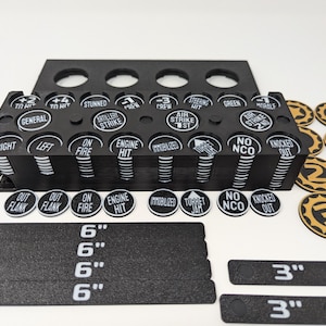 Bolt Action Token Set With Measuring Sticks and Objective Markers ...