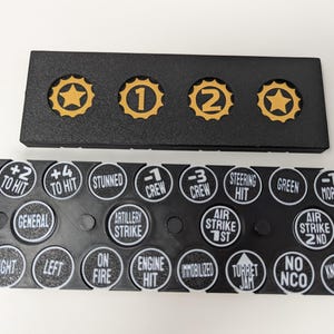 Bolt Action Token Set With Measuring Sticks and Objective Markers ...